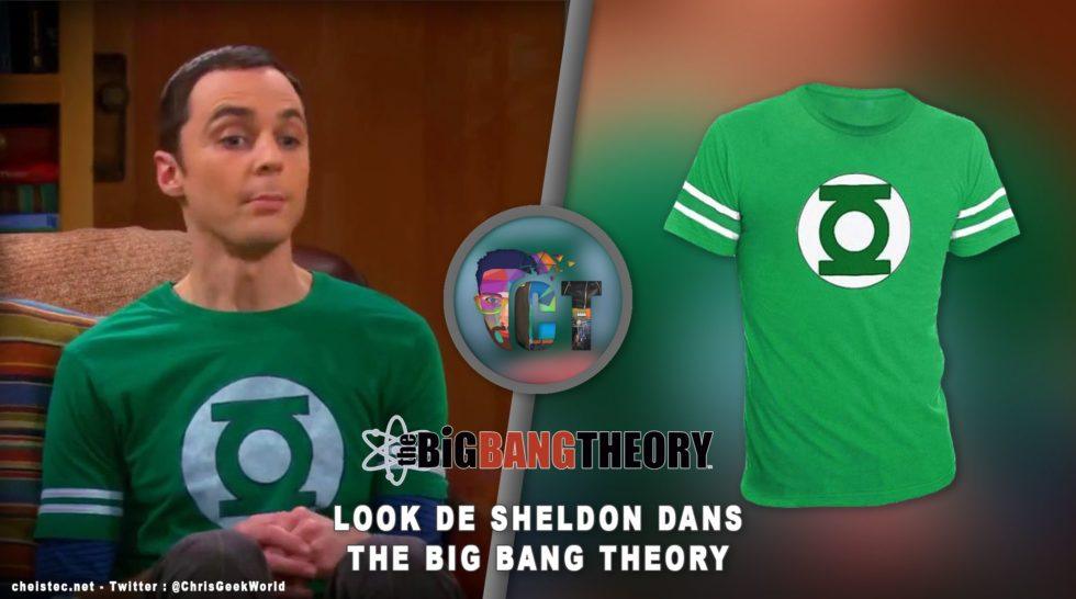 Look de Sheldon dans The Big Bang Theory ( t-shirt green lantern )