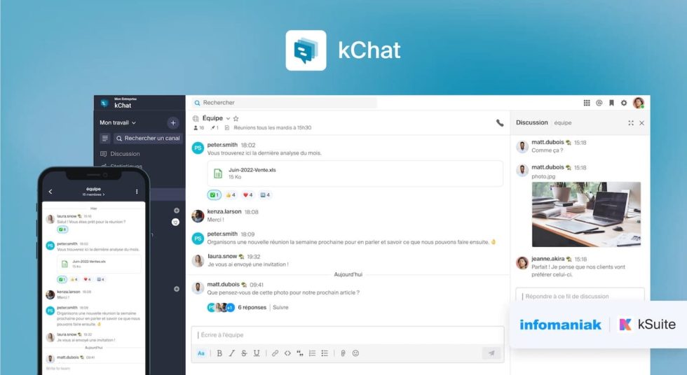 Infomaniak lance kChat la messagerie sécurisée avec une IA