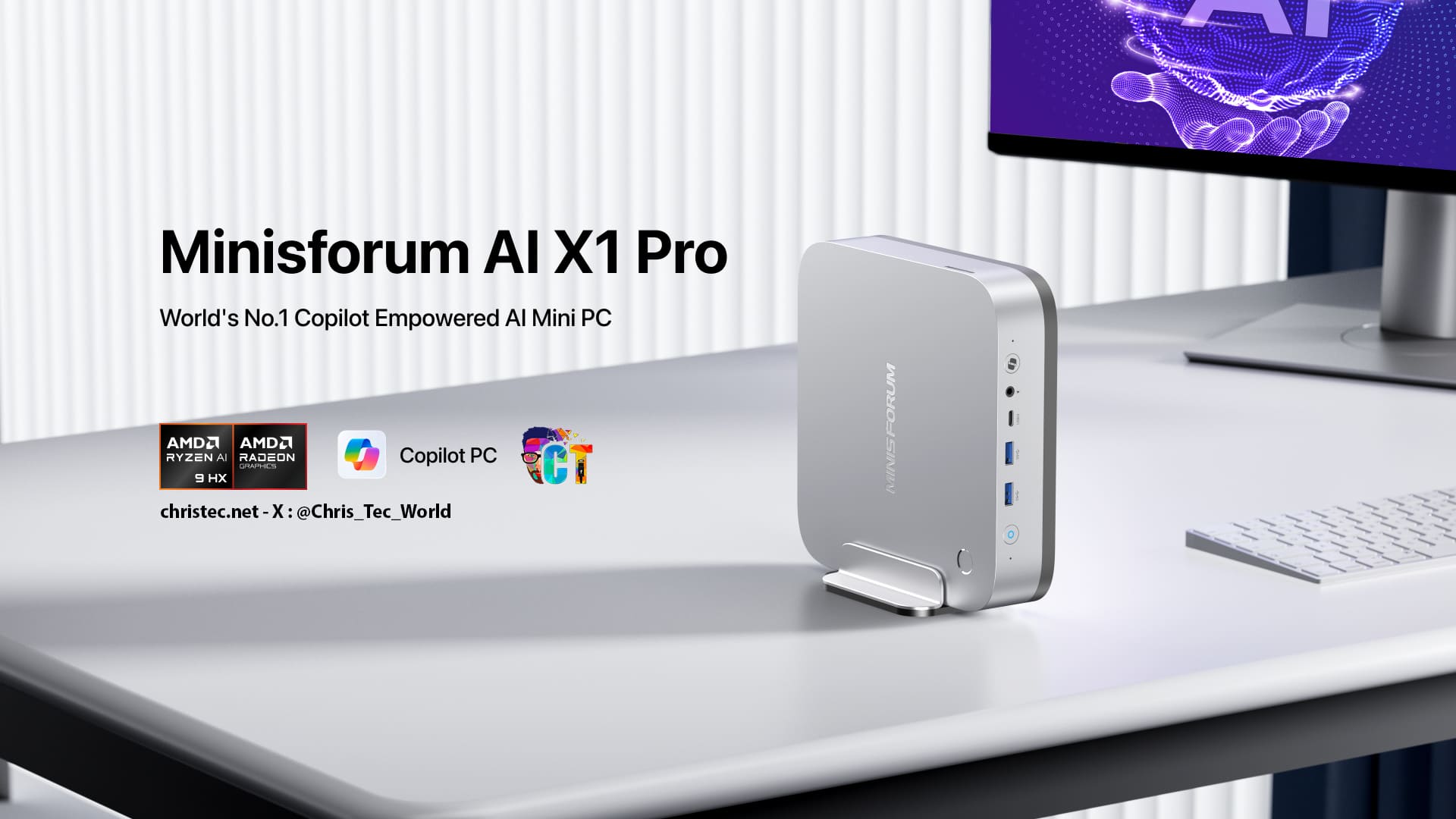 Minisforum dévoile l'AI X1 Pro : Le Mini PC IA équipé de Copilot