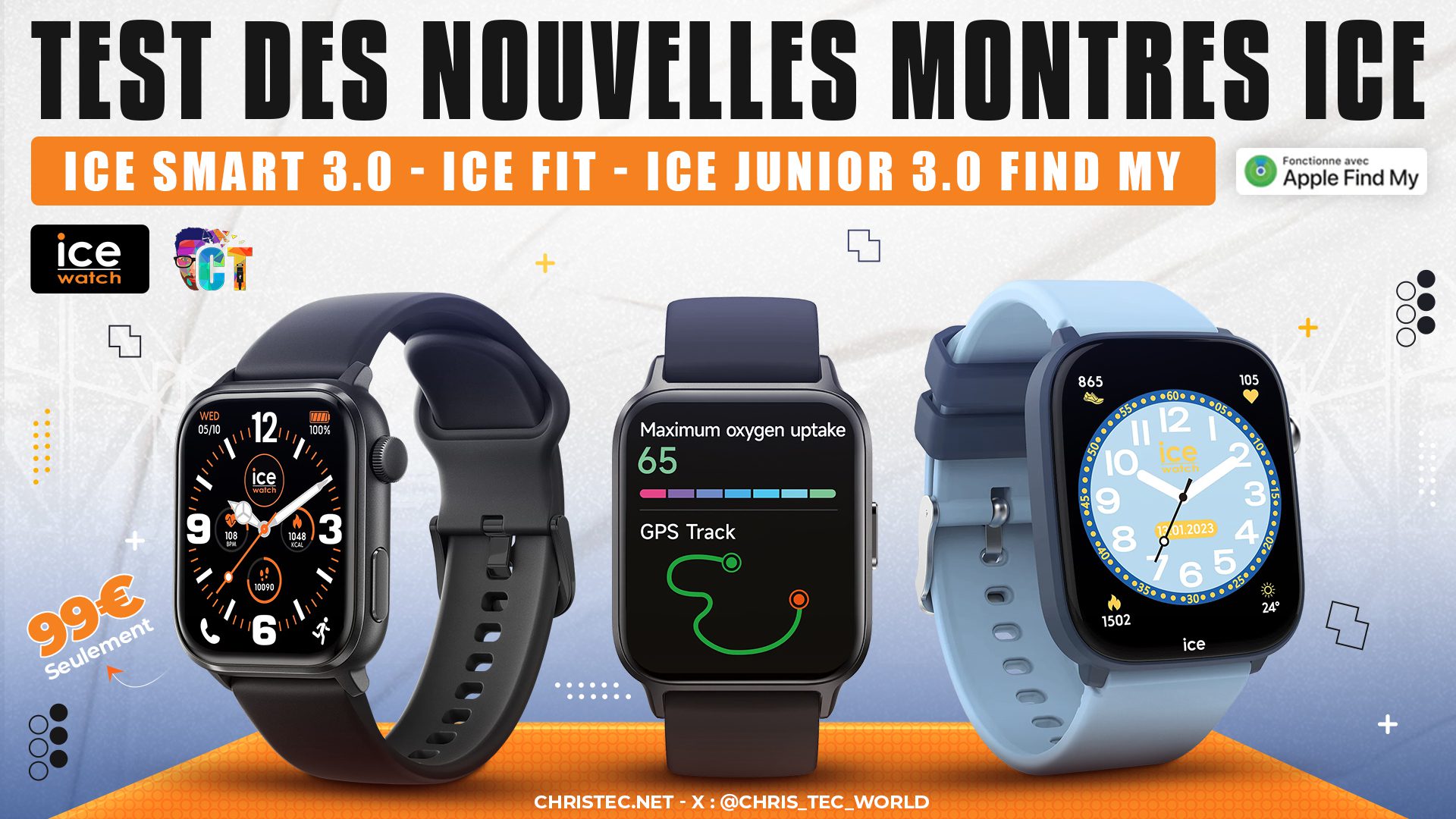 ⌚Test des montres Ice Watch Smart 3.0, Fit et Junior 3.0 Find My